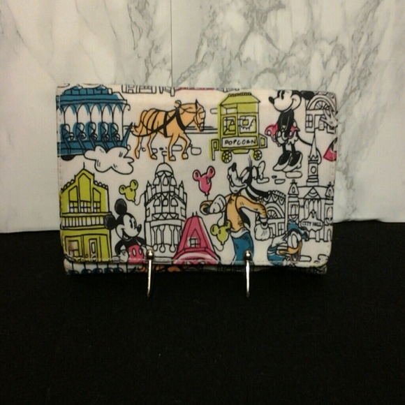 Disney | Bags | Disney Parks Mickey Mouse Cartoon Trifold Wallet | Poshmark